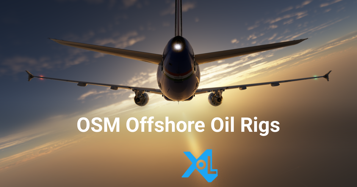 OSM Offshore Oil Rigs - XoL - XPlane on Linux
